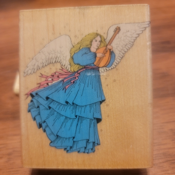 Hero Arts | Art | Vintage Hero Arts Christmas Angel Rubber Stamp | Poshmark